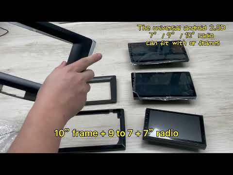 How 7 9 10 android universal car radio fit the fascia frame