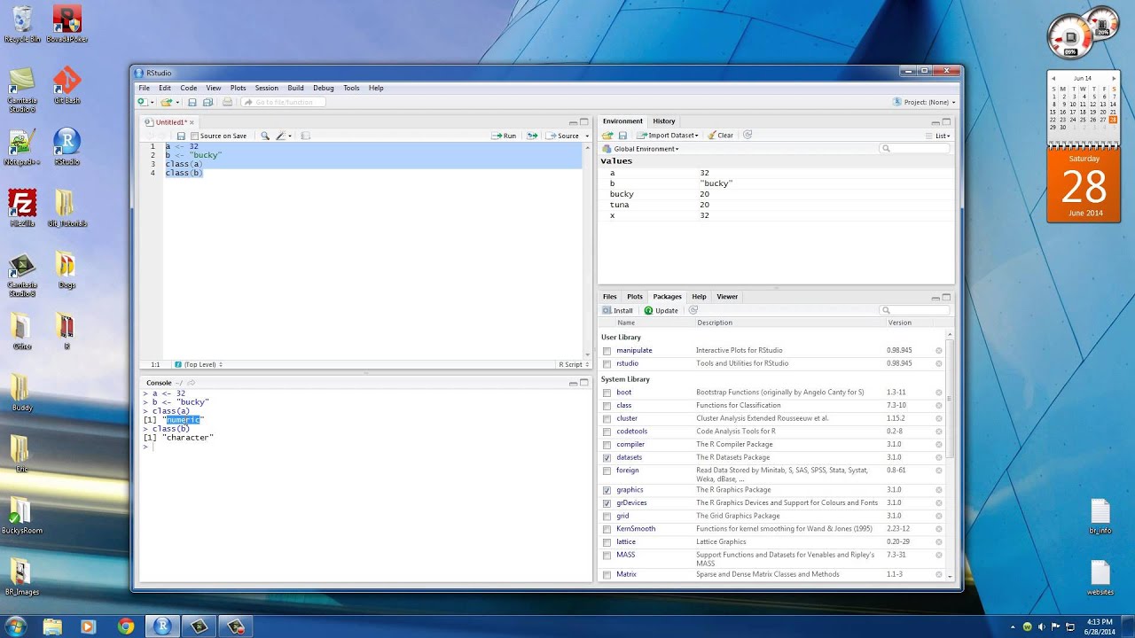R Programming Tutorial - 5 - Different Data Types