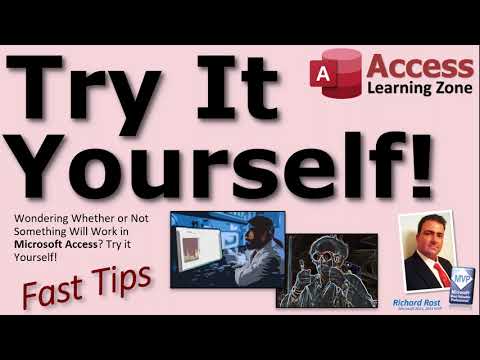 Always Try It Yourself Before Asking for Help in Microsoft Access or Pretty Much Anything!