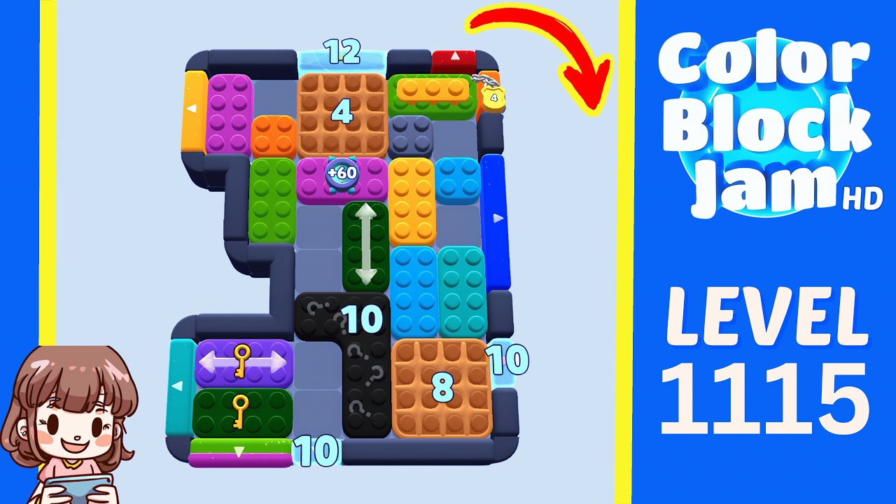 Color Block Jam Level 1115 Solution Walkthrough