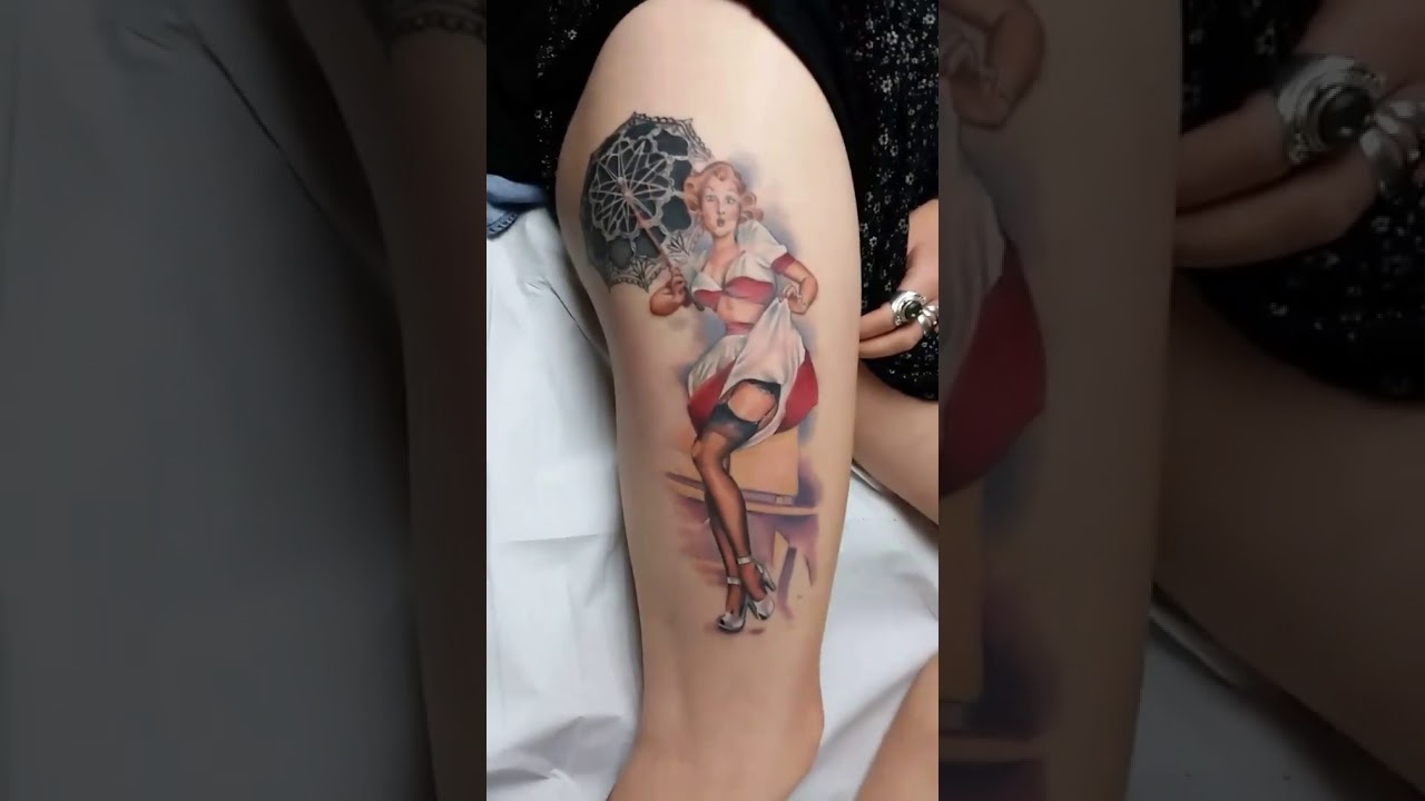 Marie Terry - Gil Elvgren Pin Up Tattoo