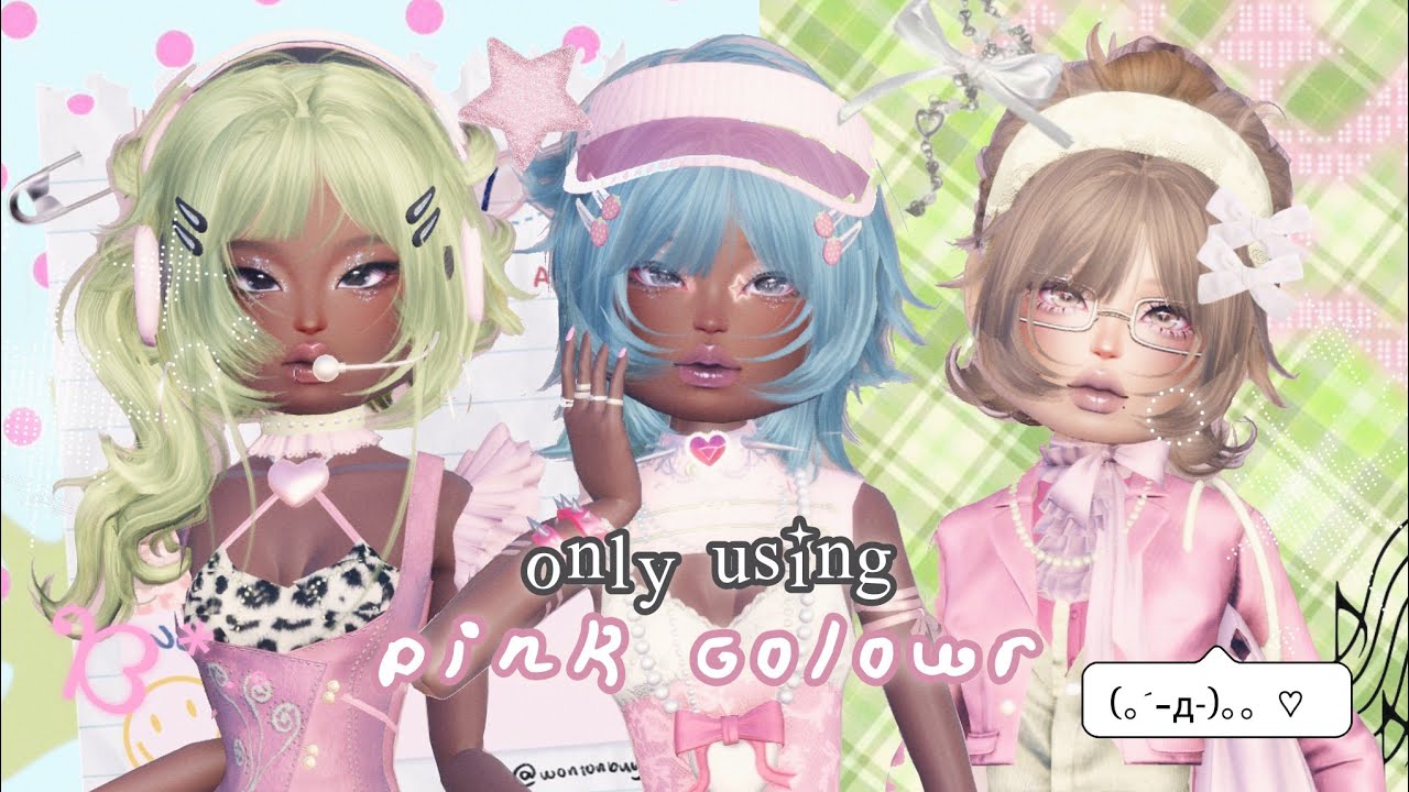₊‧°𐐪♡𐑂°‧₊only using pink colour for every theme in dti🍥 ִֶָ۶ৎ˖ִ ˚