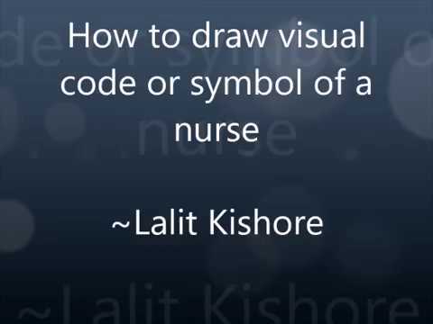 How to draw visual code or symbol of a nurse
