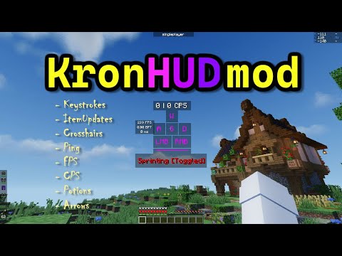 Minecraft 1.19.2 - KronHUD mod (Keystrokes)