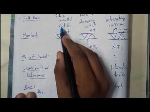 DIFFERENCE BETWEEN SRC,DIAC & TRIAC ||BE||OU EDUCATION