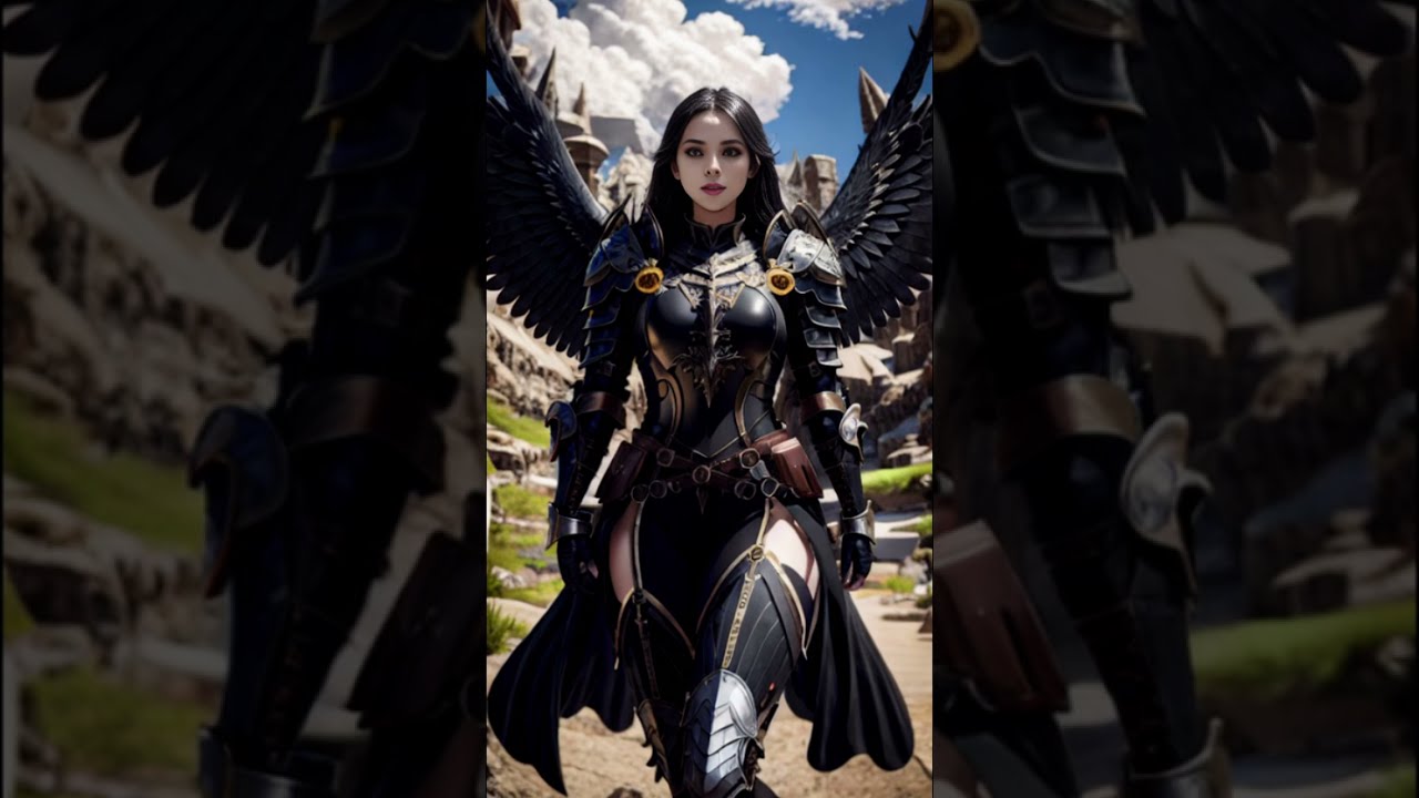 AI ART deep black Stable Diffusion fantasy armor lookbook #aiart #AI ART #ailookbook