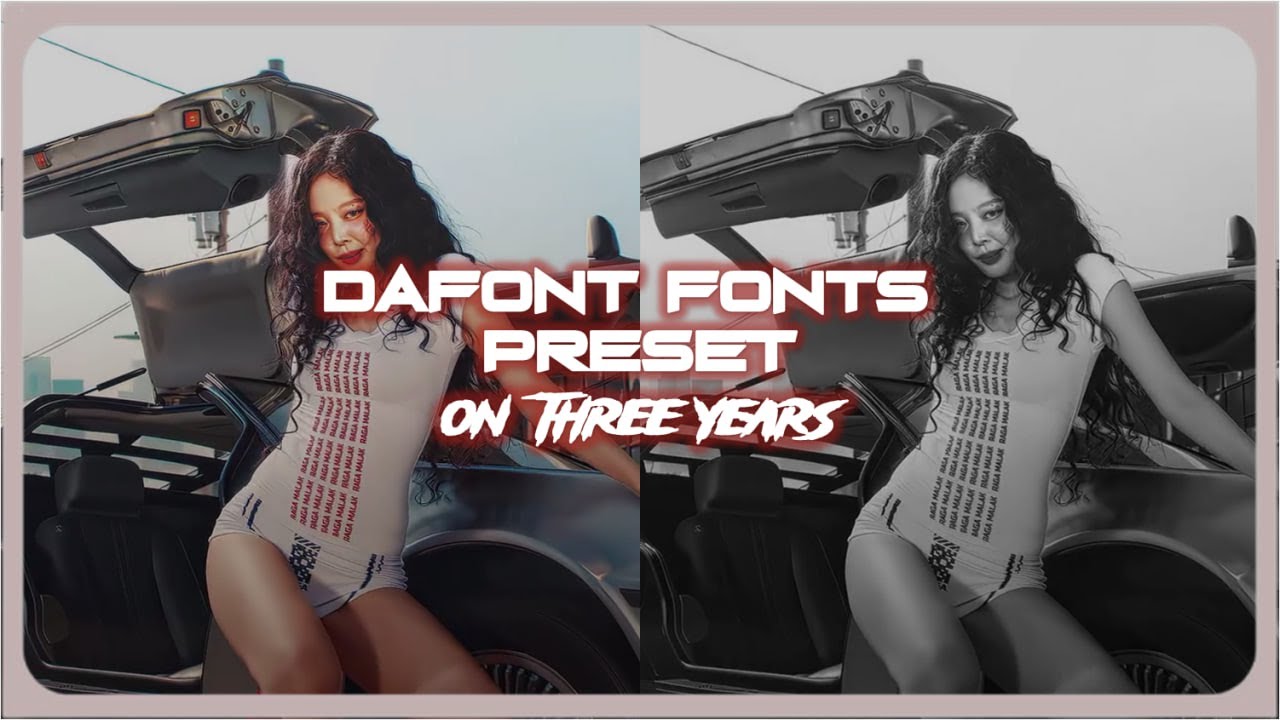 DAFONT FONT PRESET (EDITING) - AFTER EFFECTS - ALIGHT MOTION #preset #trending #aftereffects