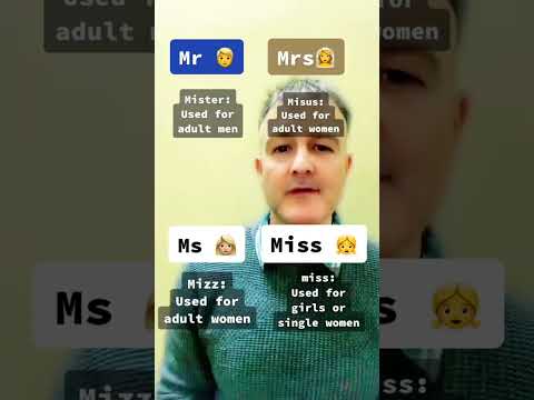 How to use Mr, Mrs, Ms, and Miss fast. | Practice English with Matt #shorts_ #vocab #english