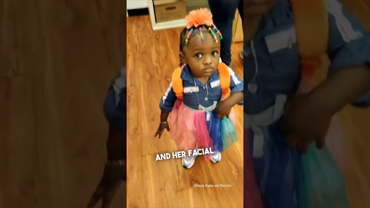 This little girl’s reaction to her first day at daycare 😂