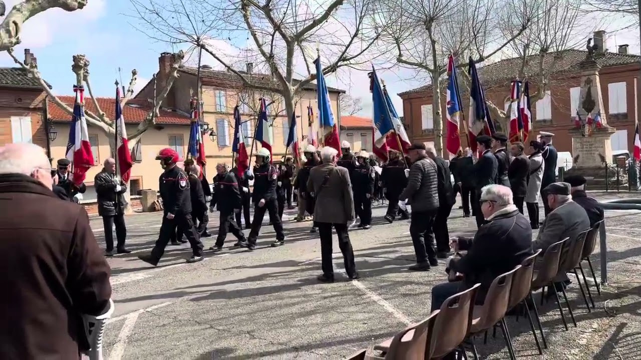 FRONTON - Commémoration 19 mars 1962. Cortège Place de la Mairie jusqu’au Monument aux Morts.