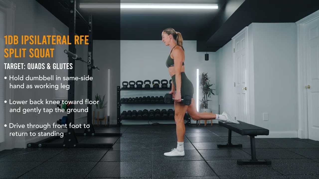 1DB Ipsilateral RFE Split Squat