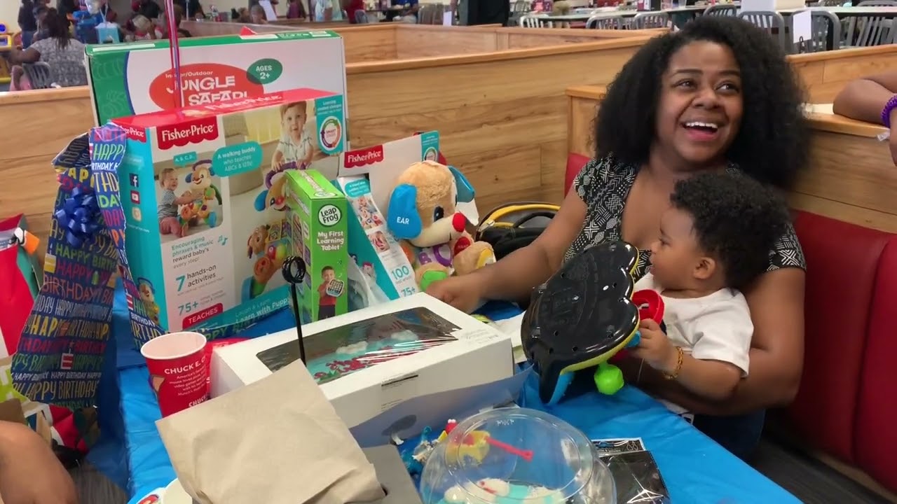 1st birthday party at Chuck E. Cheese!