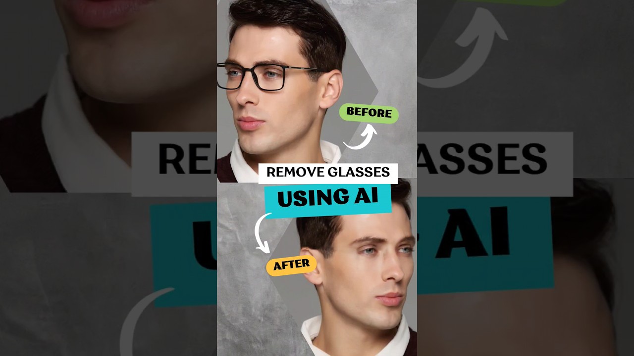 Remove Glasses using #AI #chatgpt #technology #tech #replicate #tricks #coolwebsites #explained