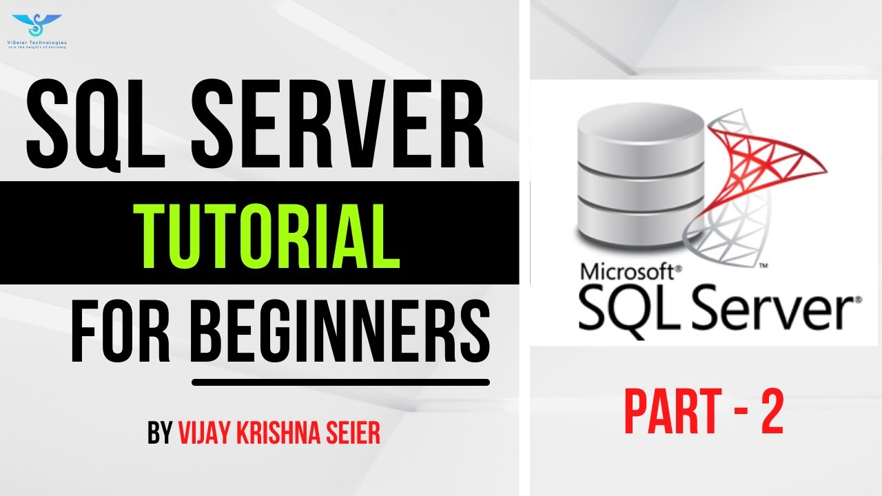 SQL Server Tutorial - Part2 || Create Database Table - Insert Update Delete Drop Table with Queries