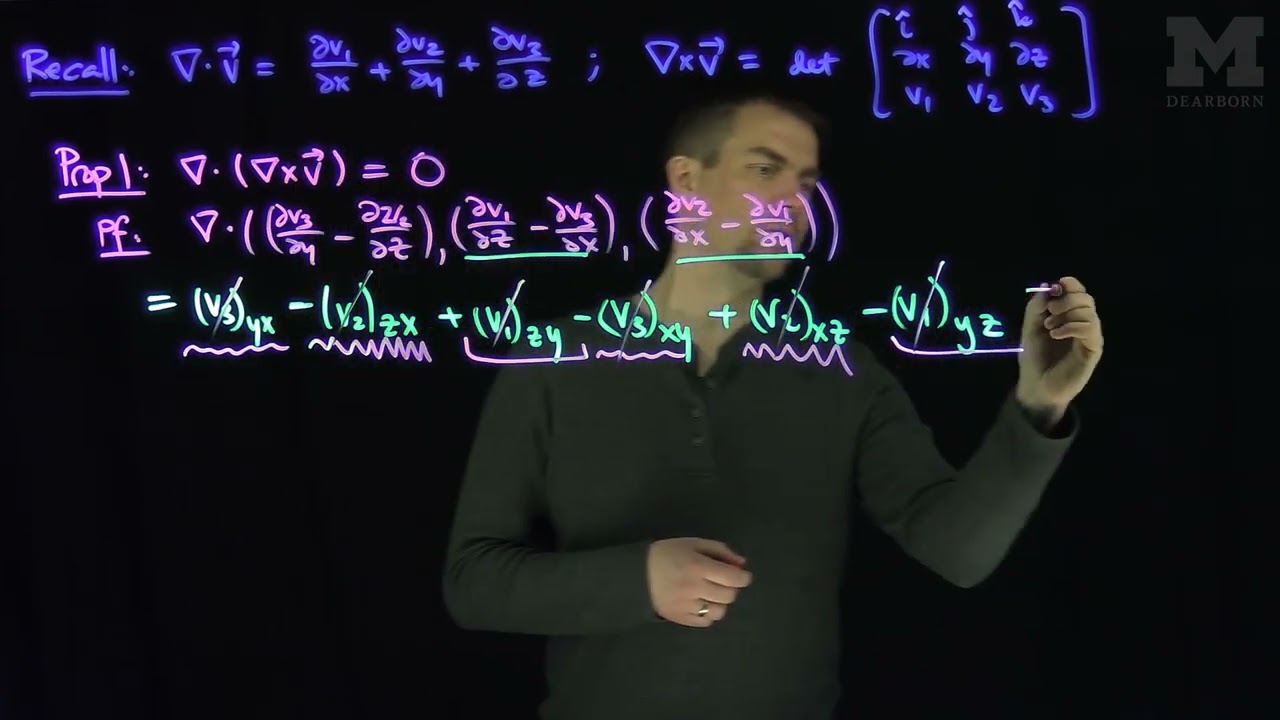 Vector Identities with Divergence and Curl