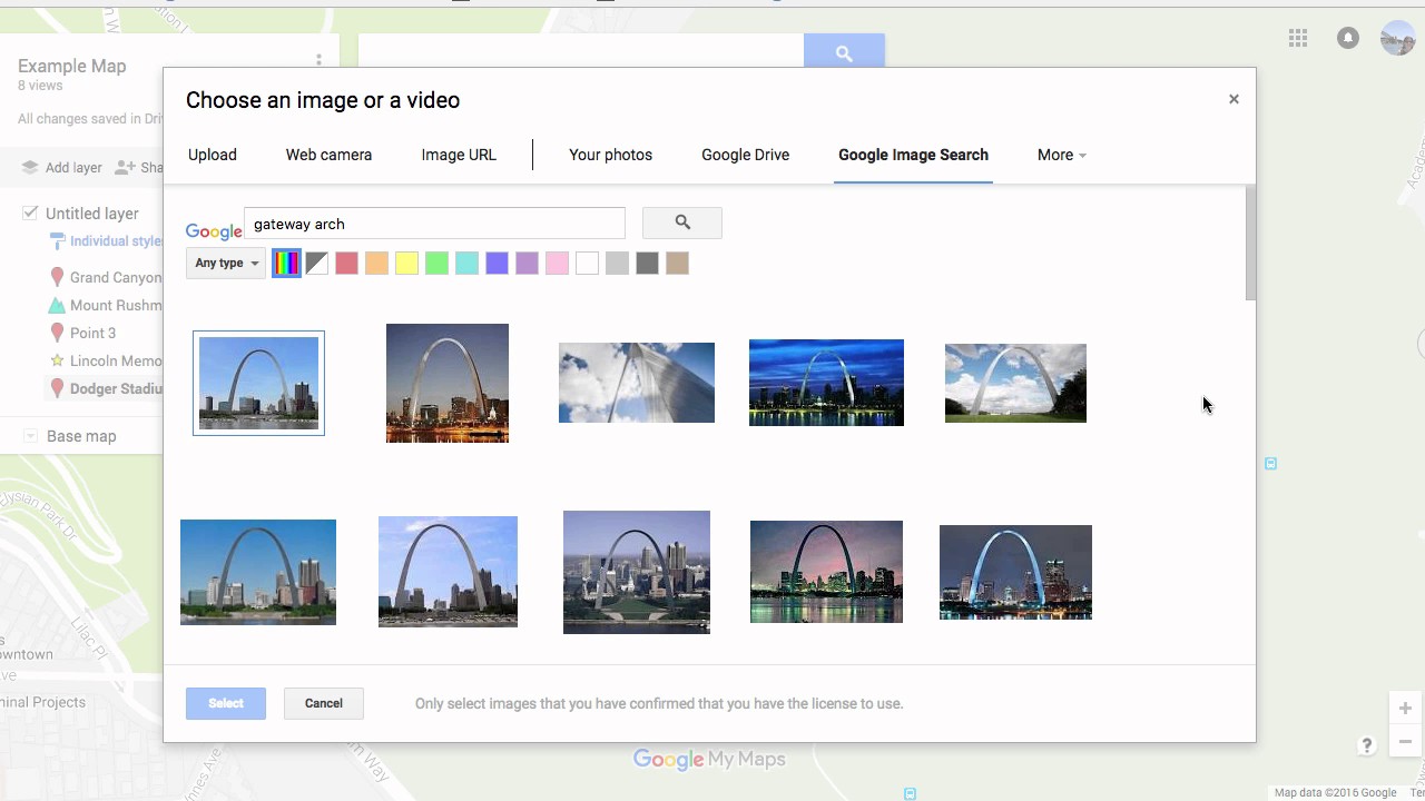 Add & Customize Pin in Google My Maps
