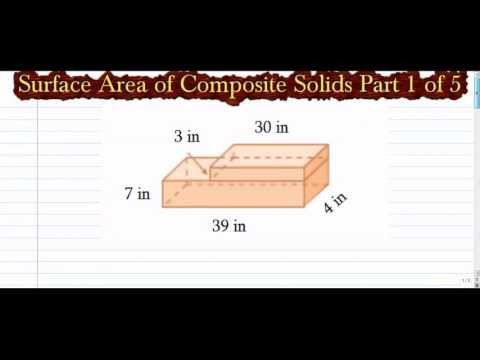 Surface Area of Composite Solids Part 1 of 5 Video Lecture - ACT