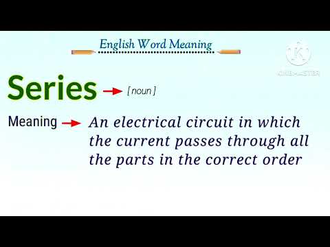 Series | what is the meaning of series | Series pronunciation
