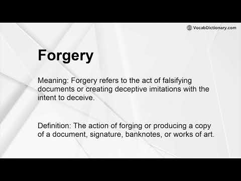 Forgery Meaning