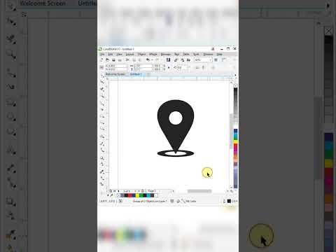Location Map logo l #Coreldraw #shorts #design #youtubeshorts