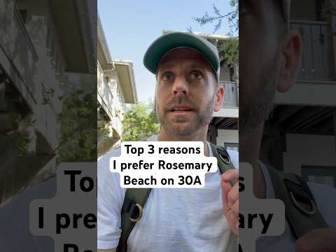 My Top 3 favorite things about staying in Rosemary Beach, Florida on 30A. #30a #rosemarybeach