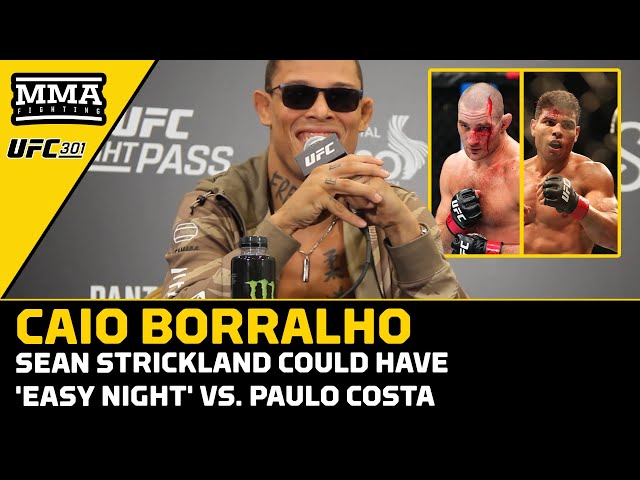 "Gay wrestler expert" - Paulo Costa quips at Sean Strickland's training ...