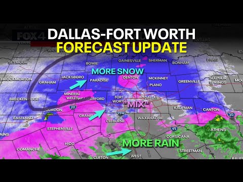 Dallas weather: Snow, wintry mix in DFW | 8:45 am update