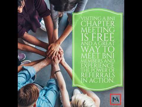 Visiting a BNI Chapter meeting is free and a great way to meet BNI Members and experience the power…