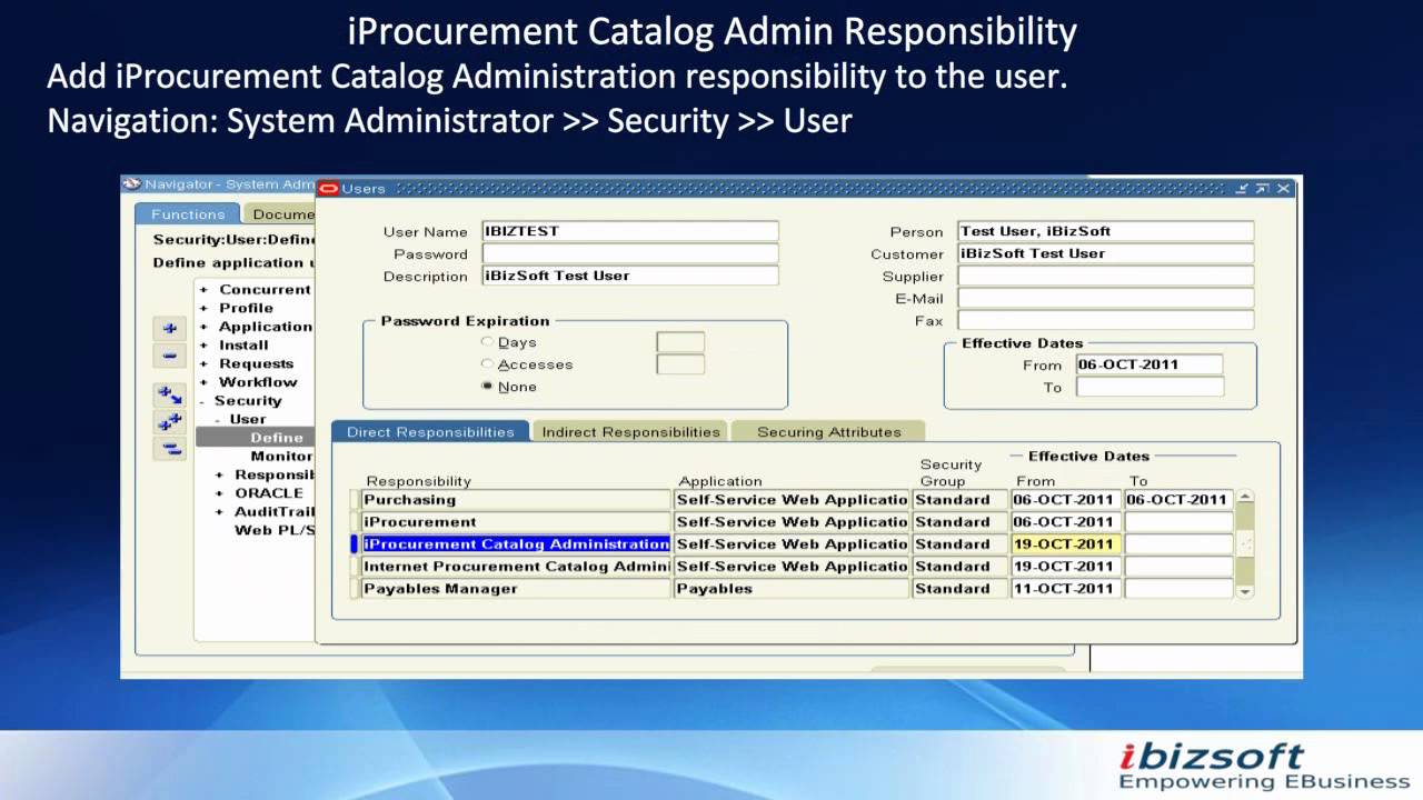 iProcurement Setups