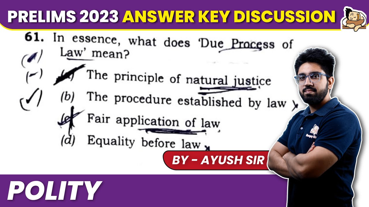 UPSC PRELIMS 2023 POLITY ANSWER KEY DISCUSSION AND ANALYSIS