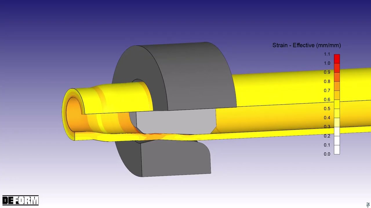 Multi-pass, Floating Plug Tube Drawing Simulation