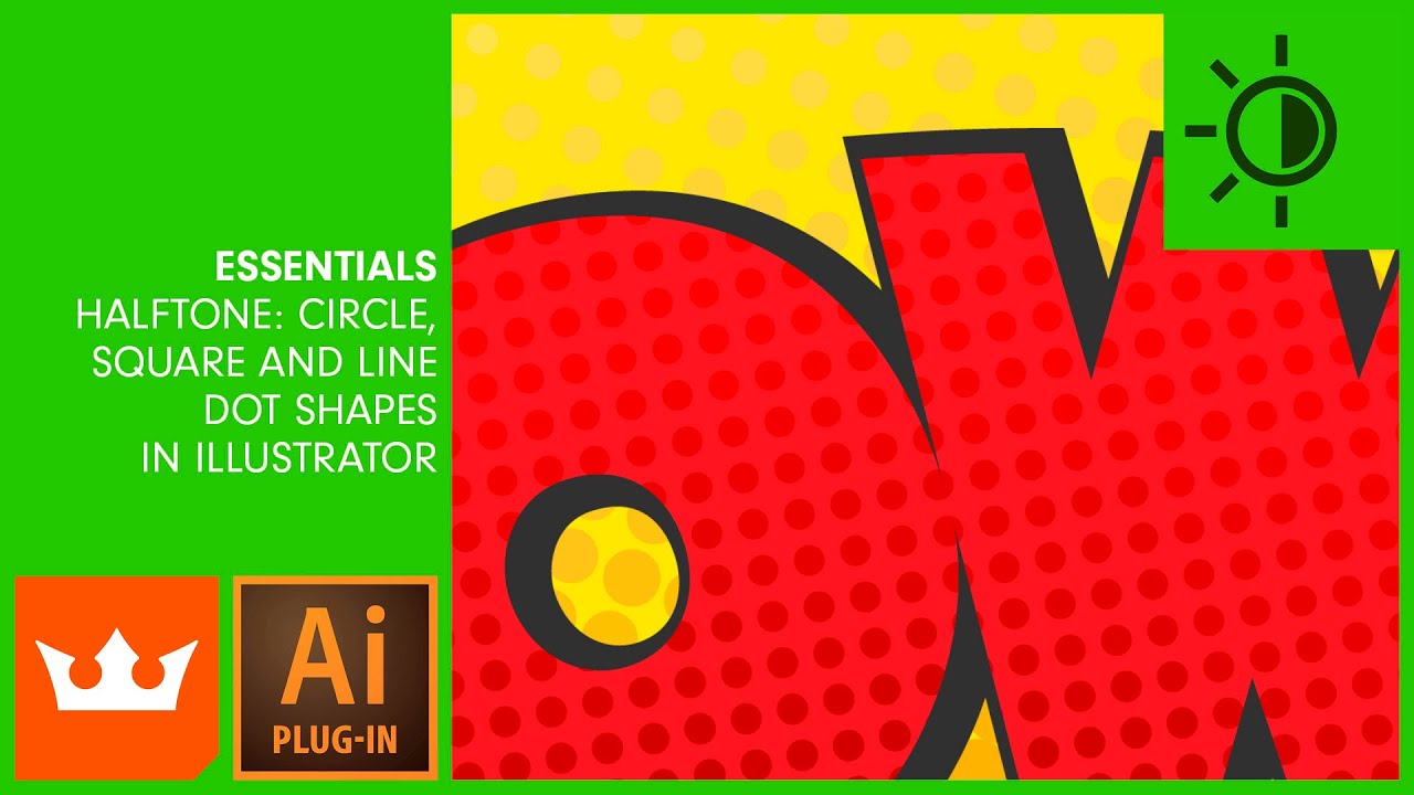 ep.6.2 Halftone: Circle, Square and Line Dot Shapes in Illustrator | PHANTASM v3