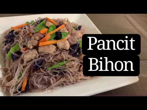 PANCIT BIHON RECIPE | cook pancit bihon with chicken breast, carrots, cabbage and snow peas