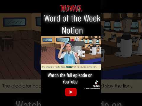 Short Word of the Week 52: Notion