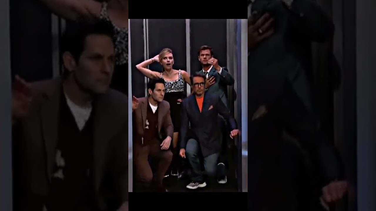 Avengers Cast Entry Style 🔥 #shorts #marvel #ironman #avengers #spiderman