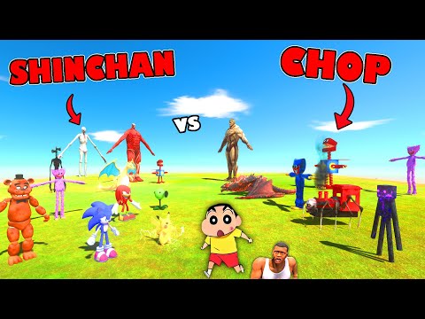 SHINCHAN CREEPY MONSTERS vs CHOP CREEPY MONSTERS in Animal Revolt Battle Simulator