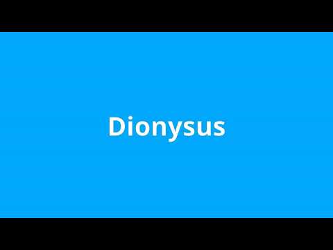 what is the meaning of Dionysus
