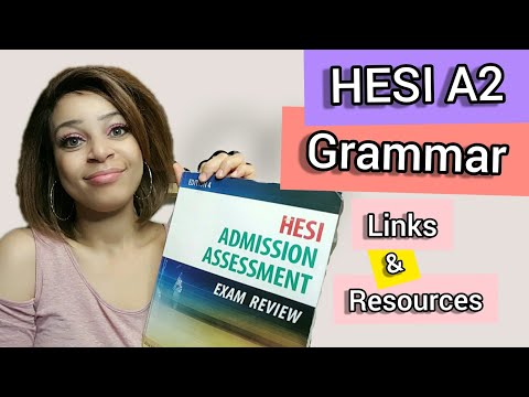 ACE YOUR HESI A2 GRAMMAR | File Links and Study Guide Included