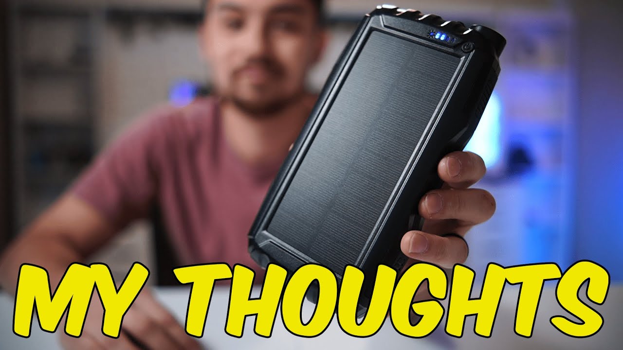 This Solar Battery Bank is Awesome! 42800 mAh, Fast Charging, & More!