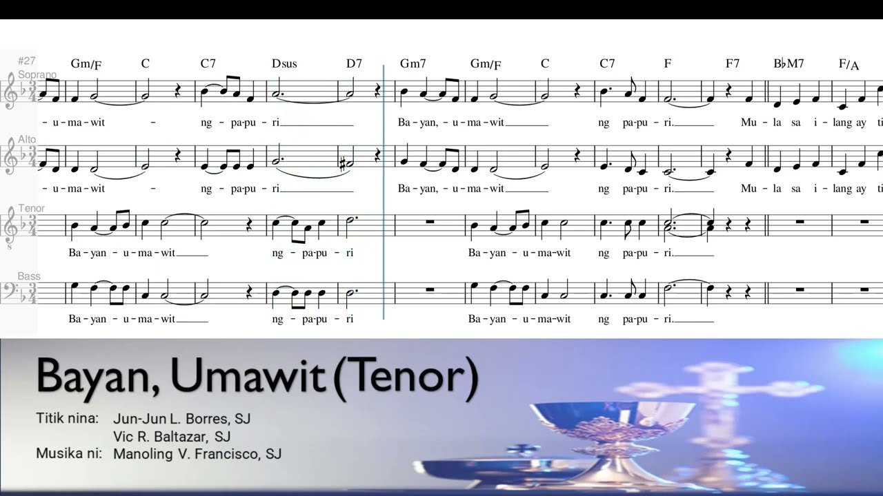 Bayan, Umawit | Tenor Arrangement