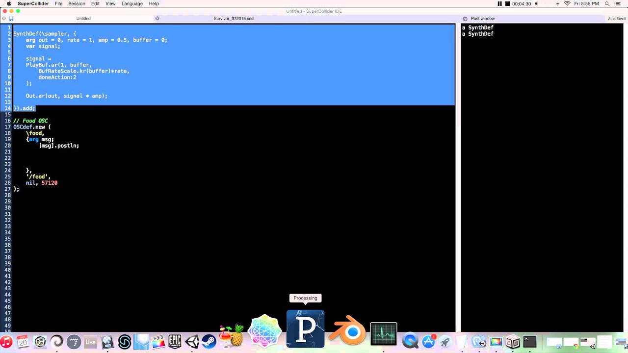 Unity 5 and SuperCollider (Custom Sound Engine) - Part 4