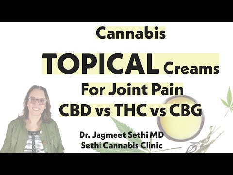 Cannabis Topical Creams for Pain Relief. CBG, THC and CBG. Doctor Explains About Medical Cannabis.