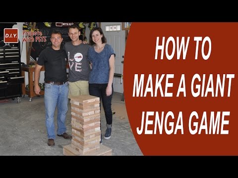 How to Make GIANT Jenga Game