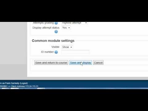 Tutorial How To Add a Captivate Scorm Package To Moodle 2.2