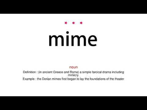 How to pronounce mime - Vocab Today