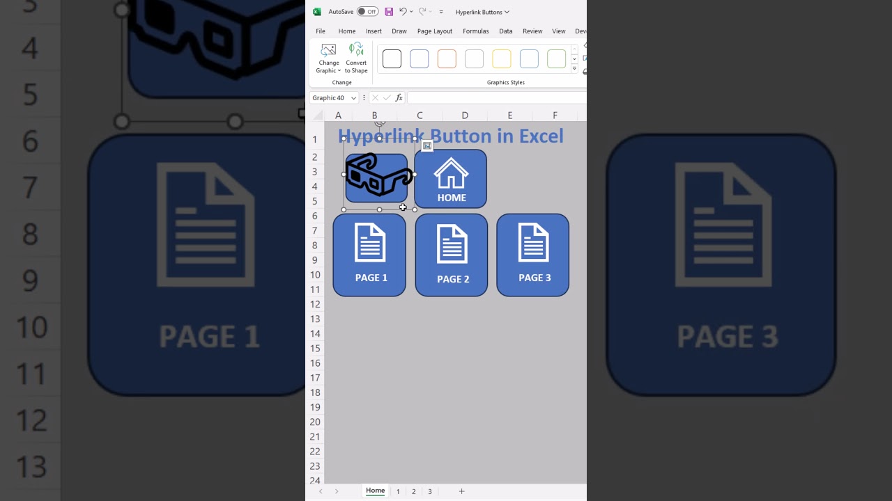 Hyperlink Buttons in Excel #excel #hyperlink #button #link #philipsmithmedia