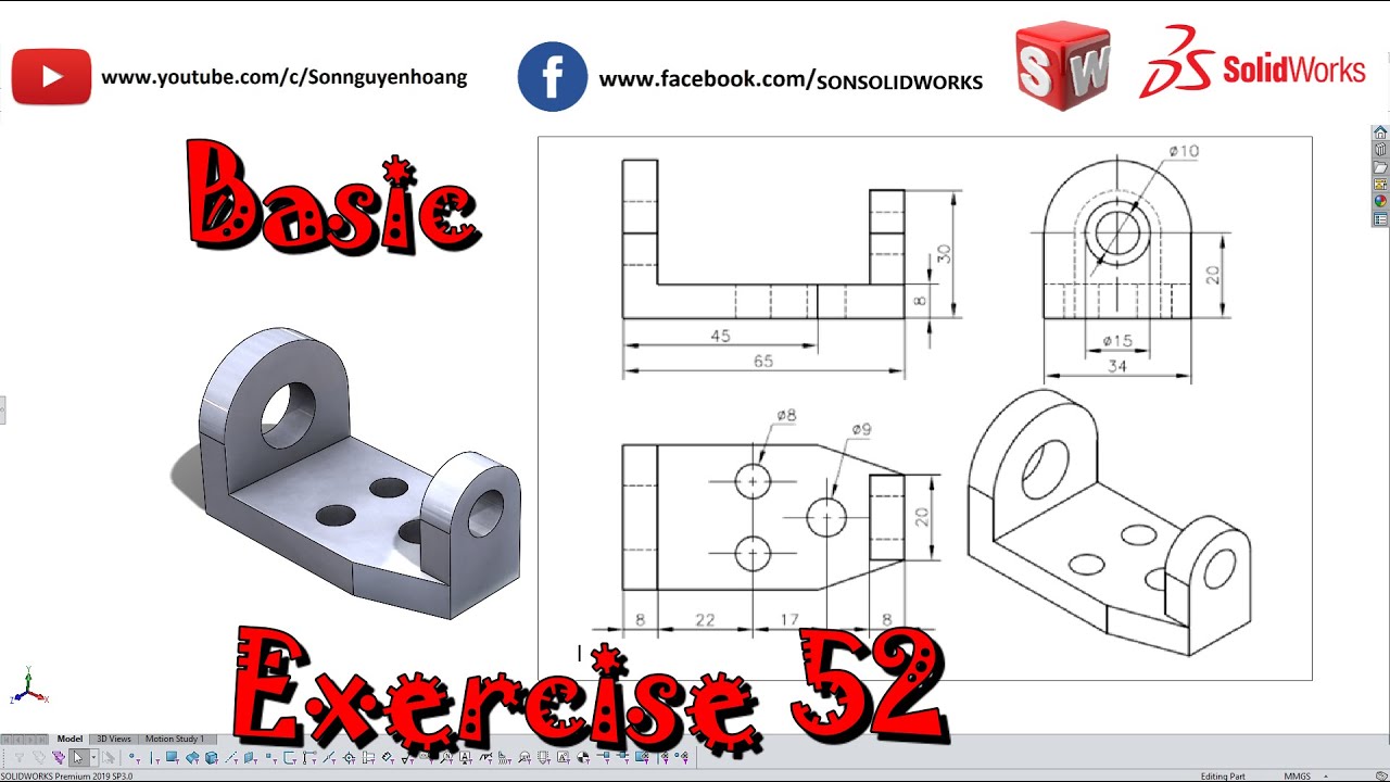 [Tutorial] SOLIDWORKS Basic Exercise 52