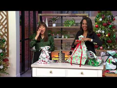 Kringle Express 40-pc Jumbo and Large Gift Bags Set SH 8/4 on QVC