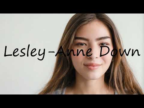 How to pronounce Lesley-Anne Down in English?