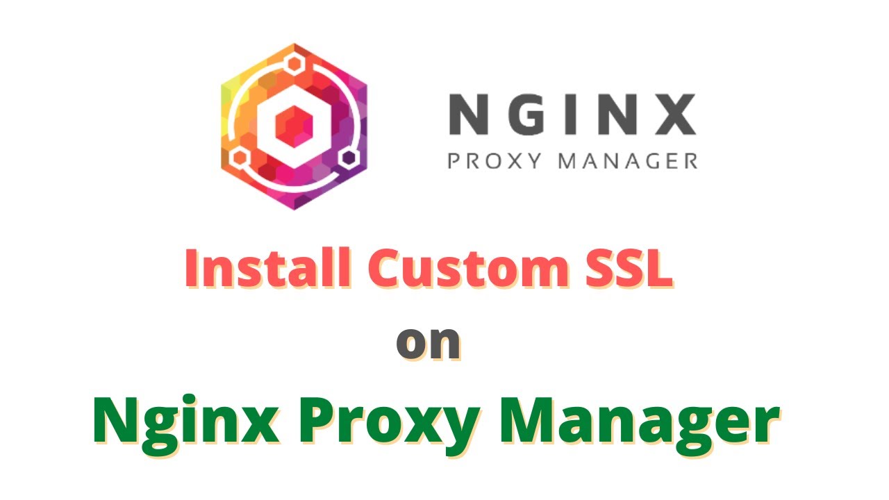 Install Custom SSL on Nginx Proxy Manager
